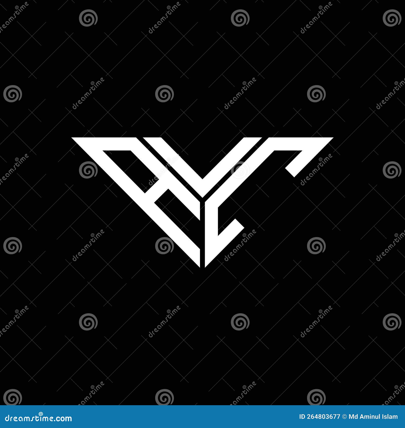 AVC Letter Logo Creative Design with Vector Graphic, Stock Vector ...