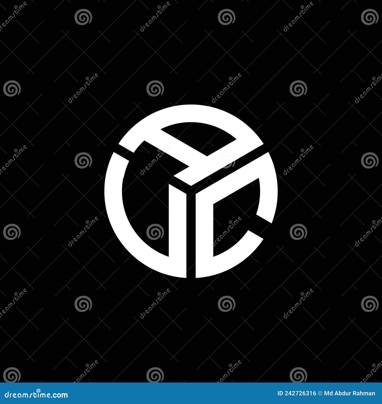 AVC Letter Logo Design on Black Background. AVC Creative Initials ...