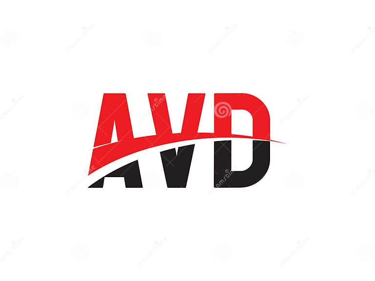 AVD Letter Initial Logo Design Vector Illustration Stock Vector ...