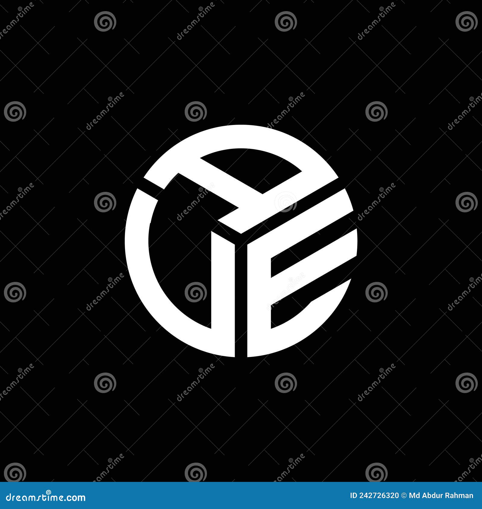 AVE Letter Logo Design on Black Background. AVE Creative Initials ...