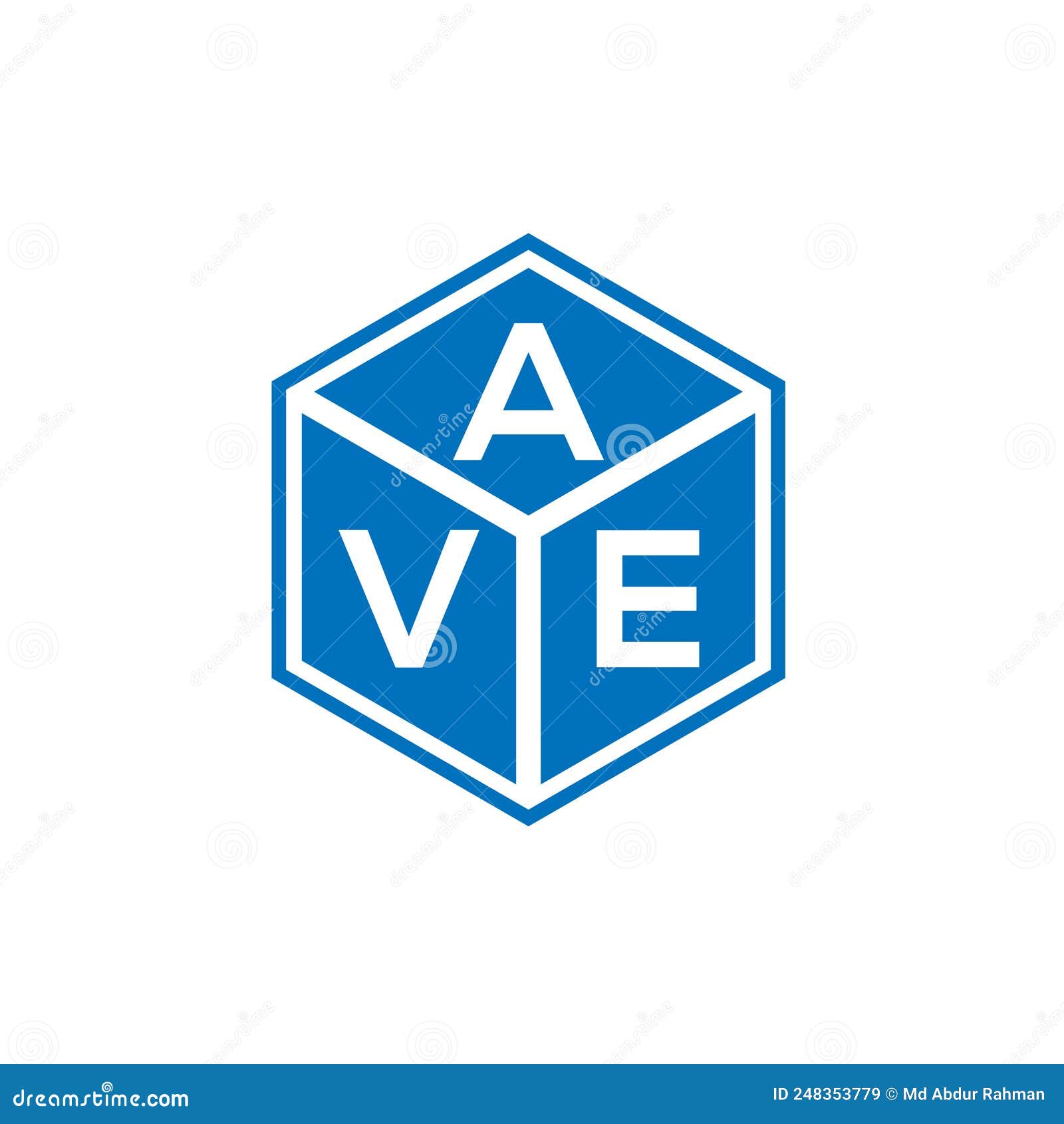 AVE Letter Logo Design on Black Background. AVE Creative Initials ...
