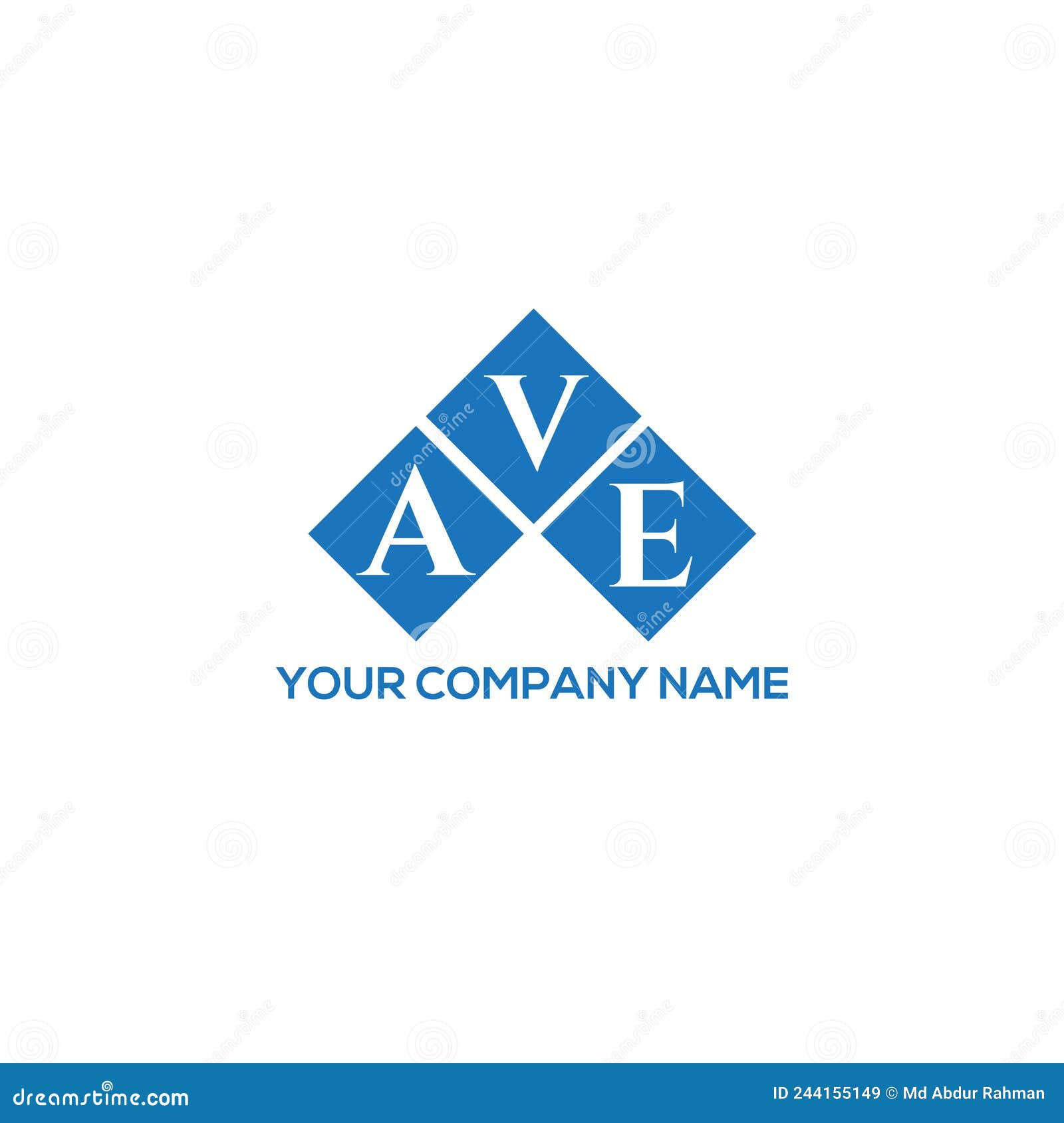 AVE Letter Logo Design On White Background. AVE Creative Initials ...