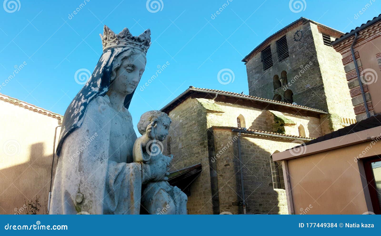 Ave Maria statue stock photo. Image of maria, religion - 177449384