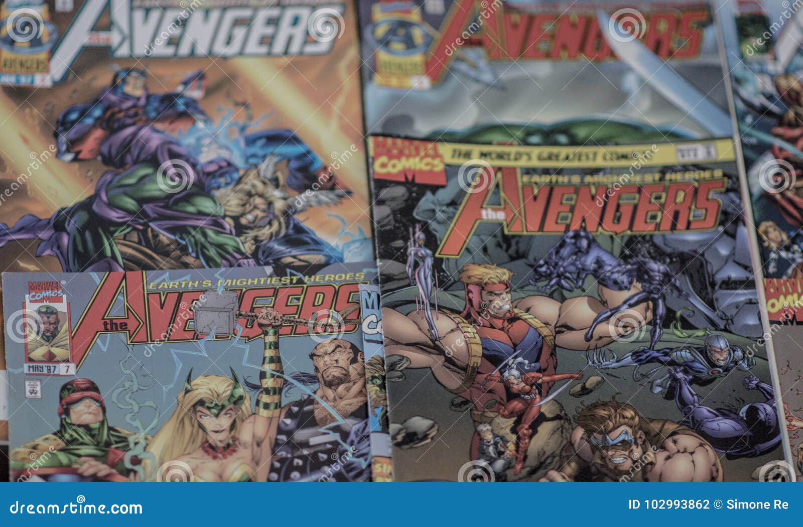 The Avengers Marvel Comics Superheroes Editorial Image | CartoonDealer ...