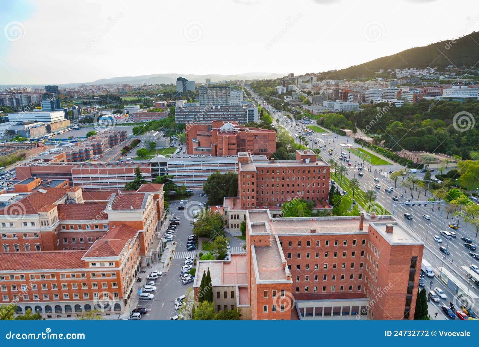 Avenue Diagonal in Barcelona Stock Photo - Image of living, diagonal ...