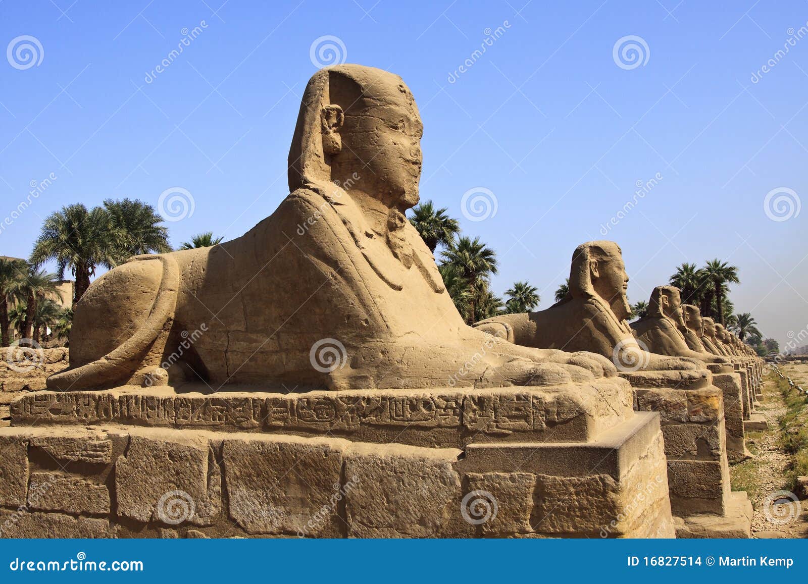 Avenue of Sphinxes stock photo. Image of ruin, monument - 16827514