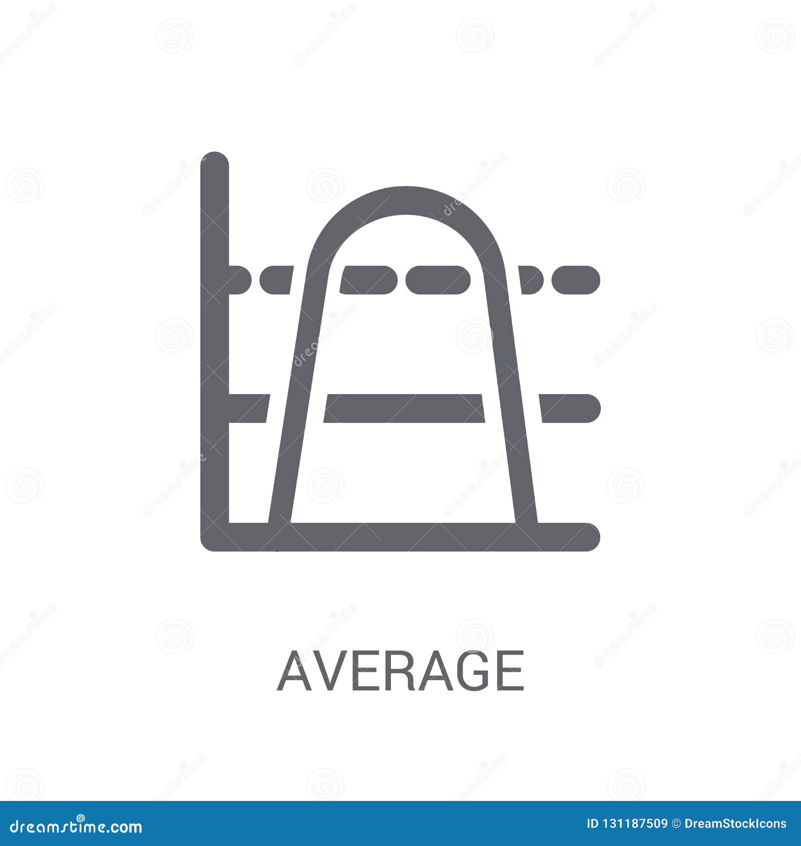 Average (arithmetic Mean) Icon. Trendy Average (arithmetic Mean) Logo ...