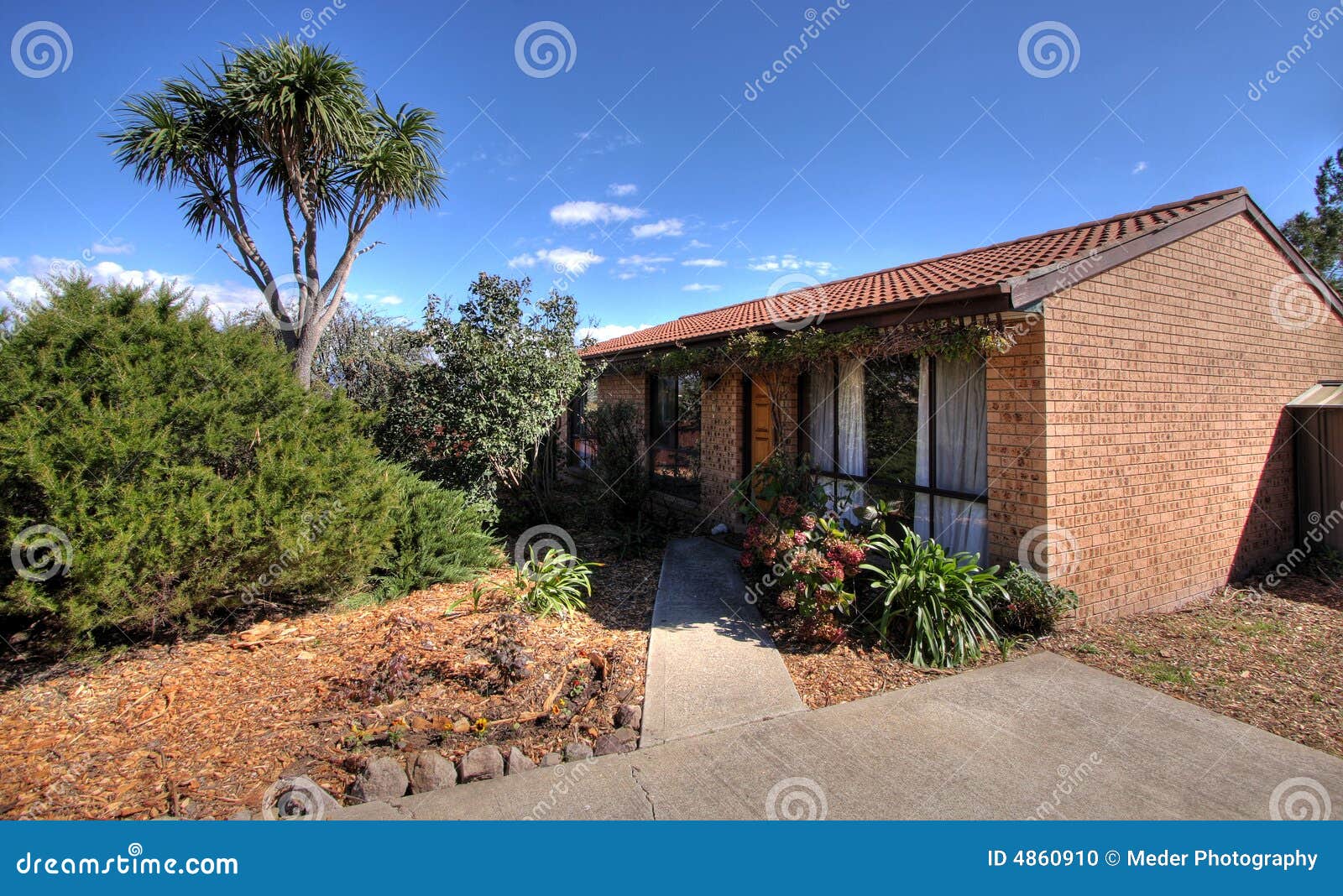 Average Brick Home stock photo. Image of architecture - 4860910