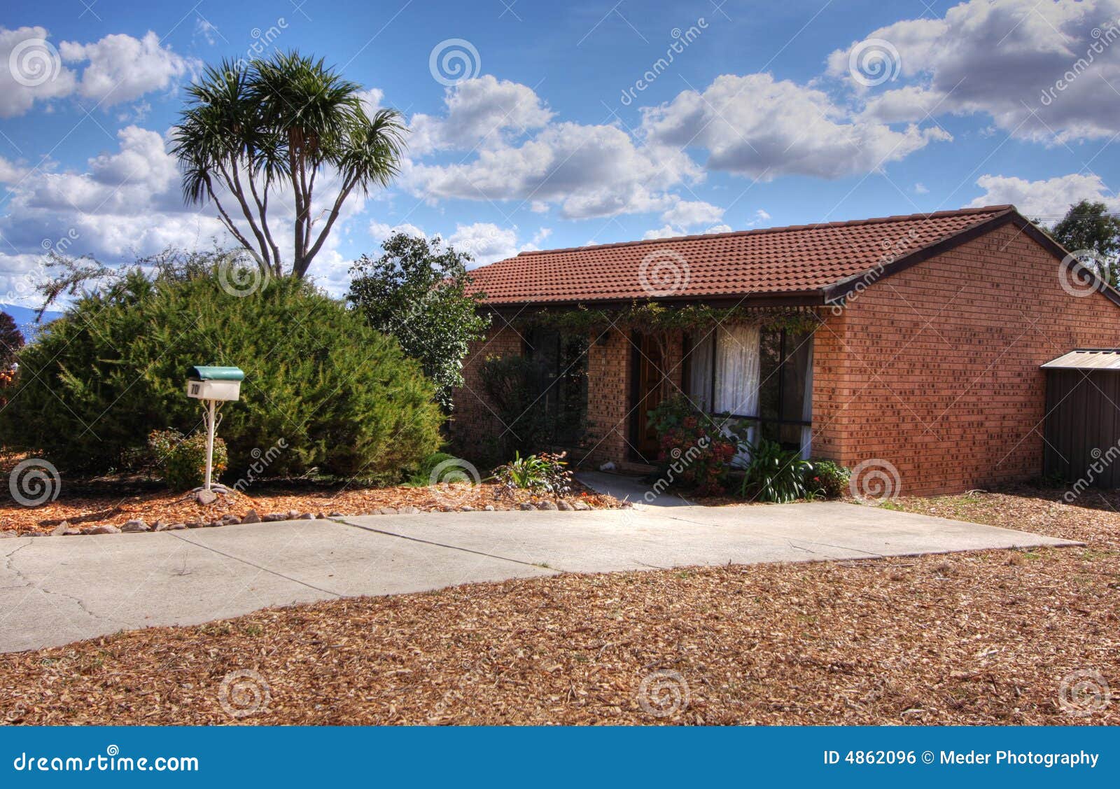 Average Brick Home stock photo. Image of home, mortgage - 4862096