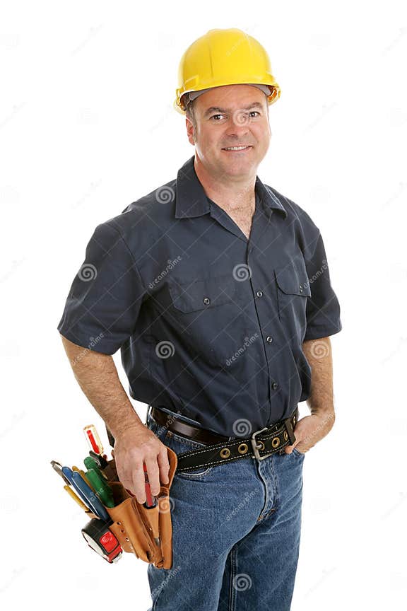 Average Construction Worker Stock Image - Image of person, building ...