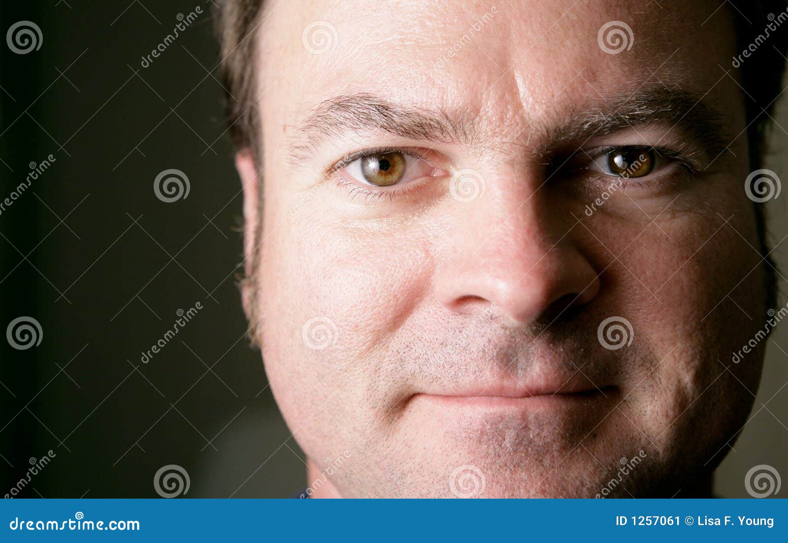 Average Guy Closeup stock image. Image of regular, pores - 1257061