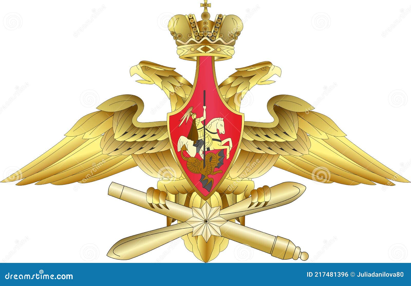 The Average Official Emblem of the Aerospace Forces of the Russian ...