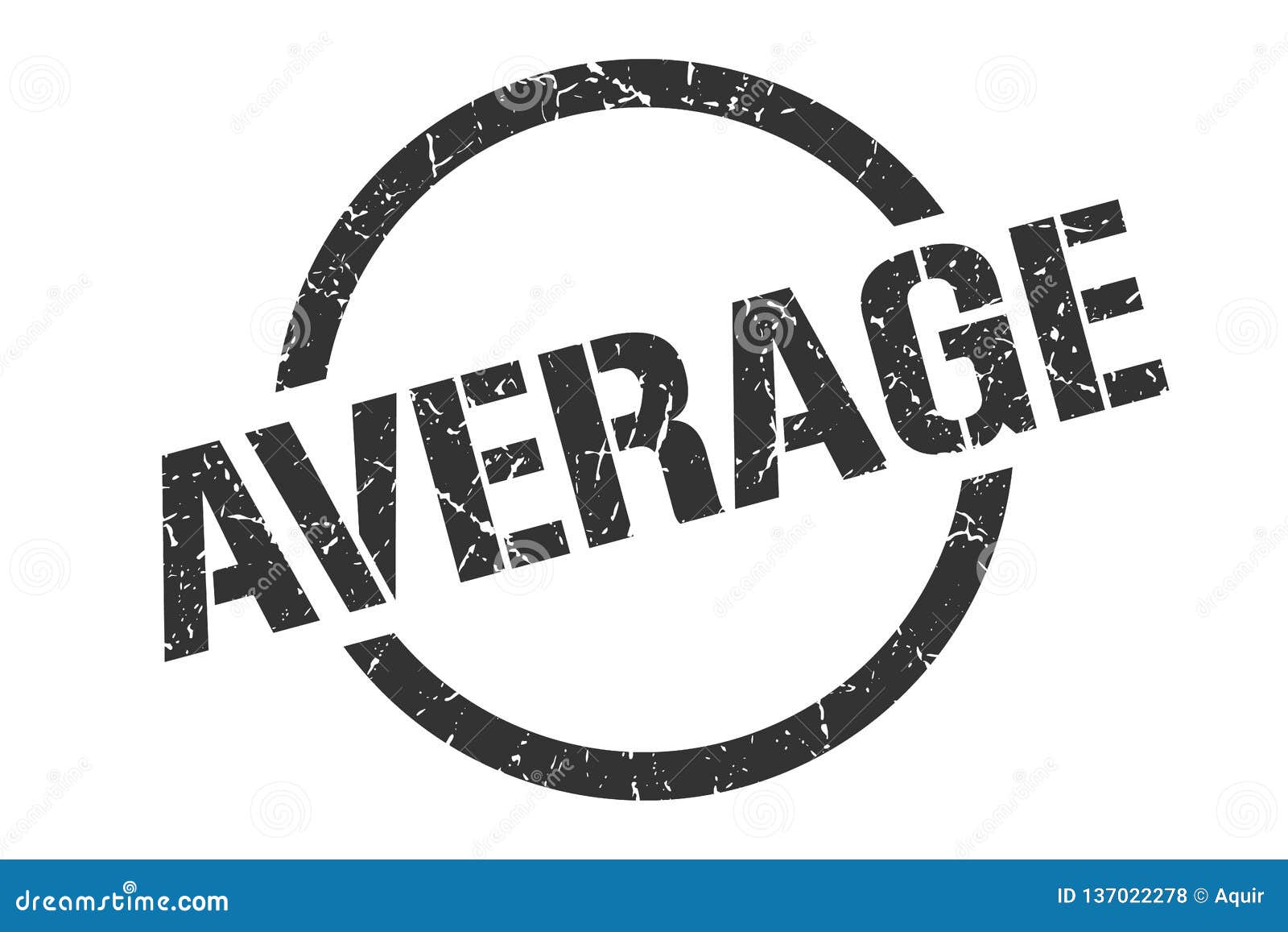 Average stamp stock vector. Illustration of scratched - 137022278