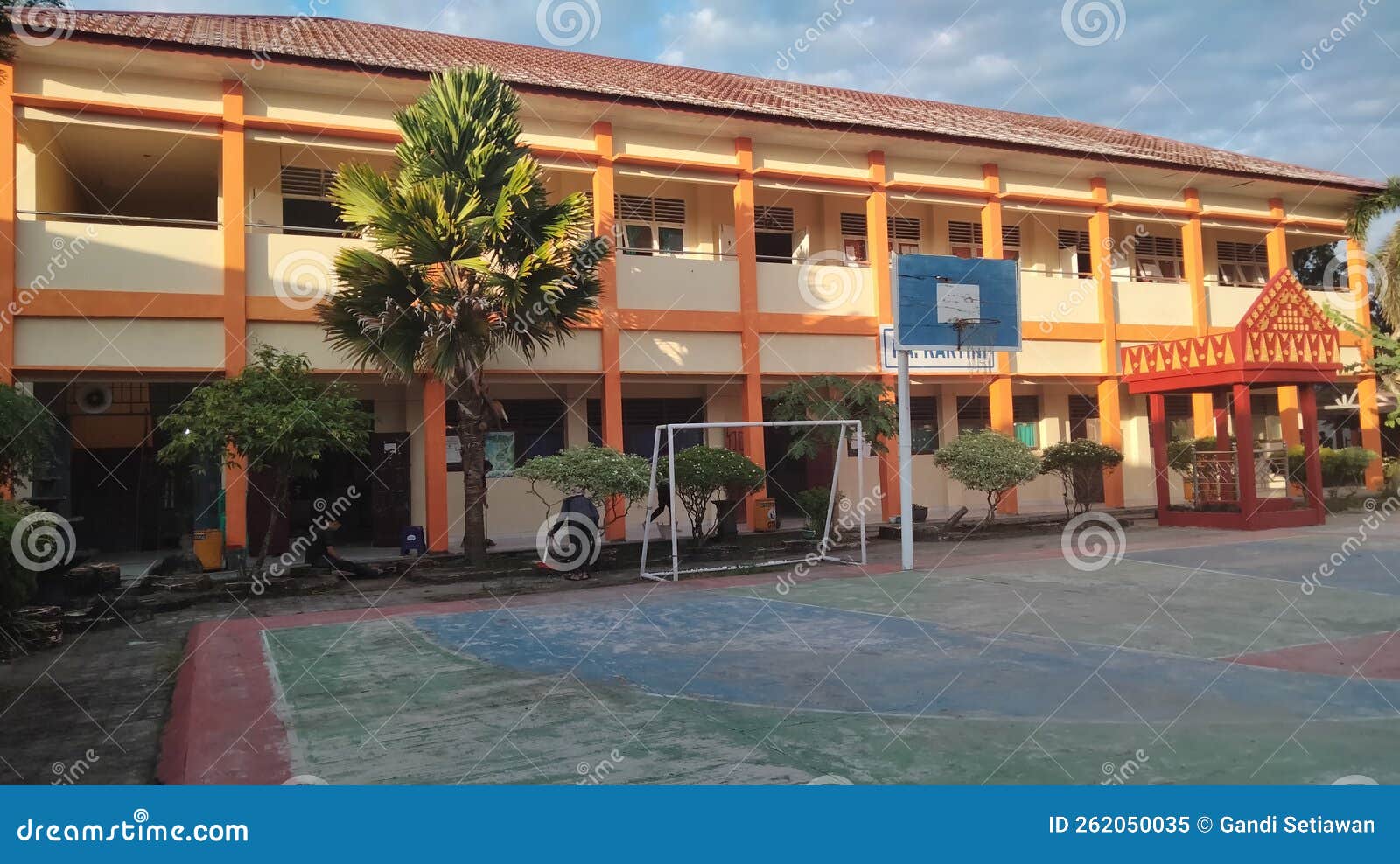 The Average School Building in Indonesia Stock Image - Image of average ...