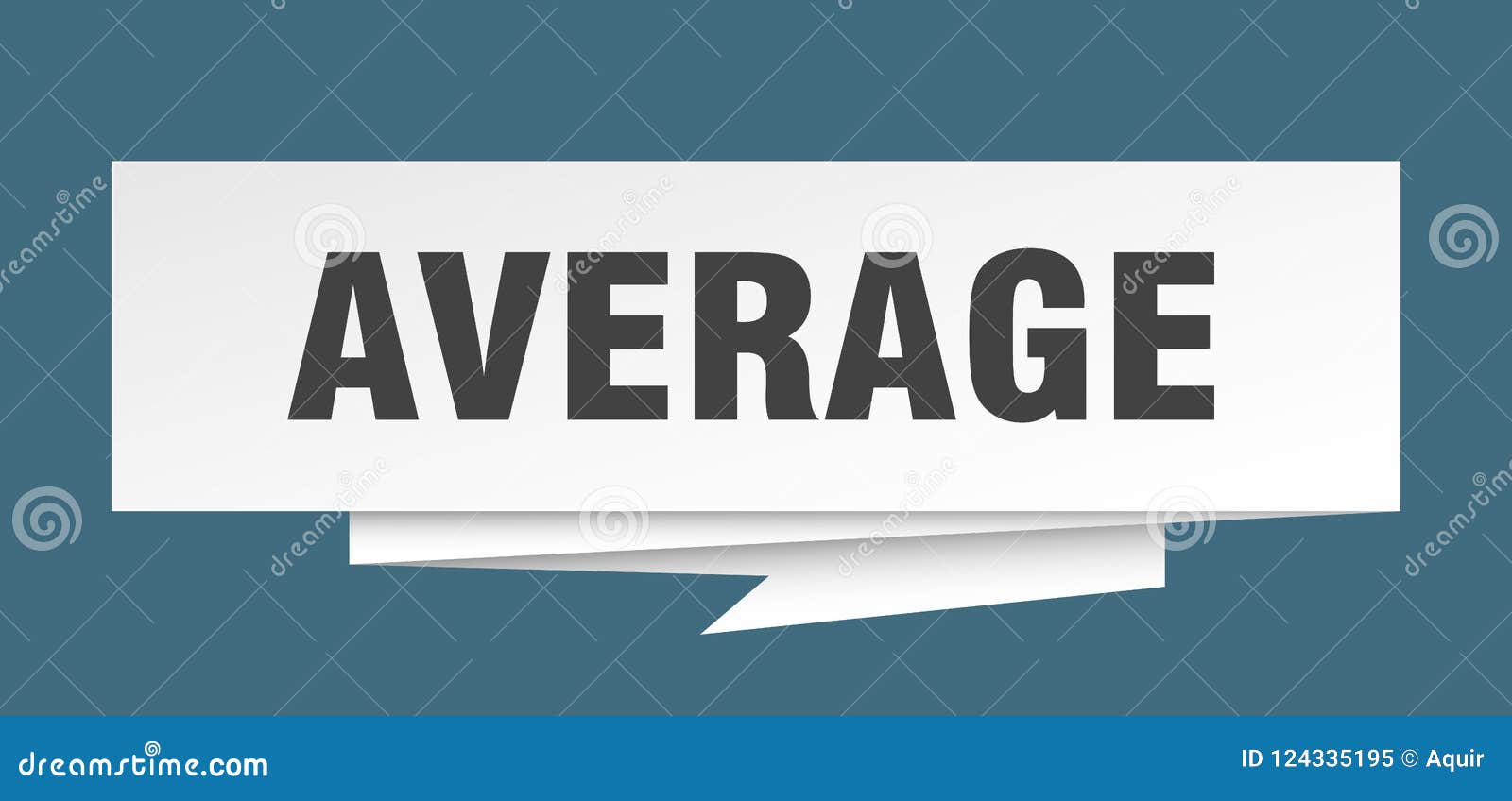 Average stock vector. Illustration of average, sticker - 124335195
