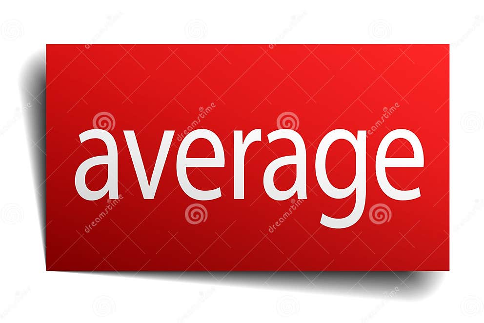 Average sign stock vector. Illustration of flat, notice - 122520083