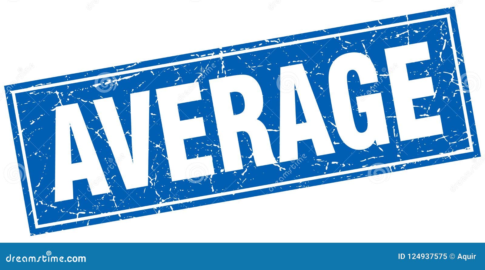 Average stamp stock vector. Illustration of grunge, square - 124937575