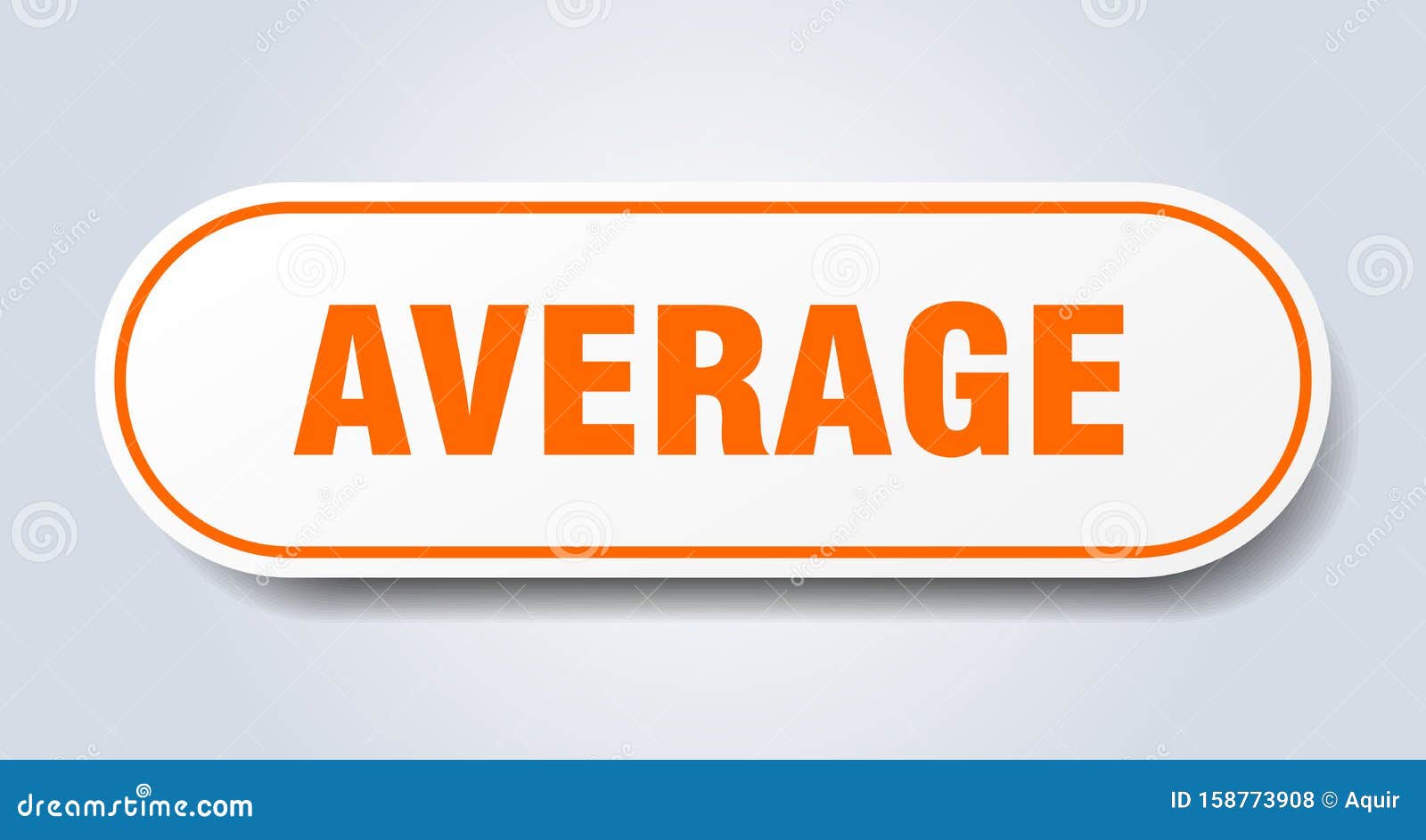 Average sticker. stock vector. Illustration of peeler - 158773908
