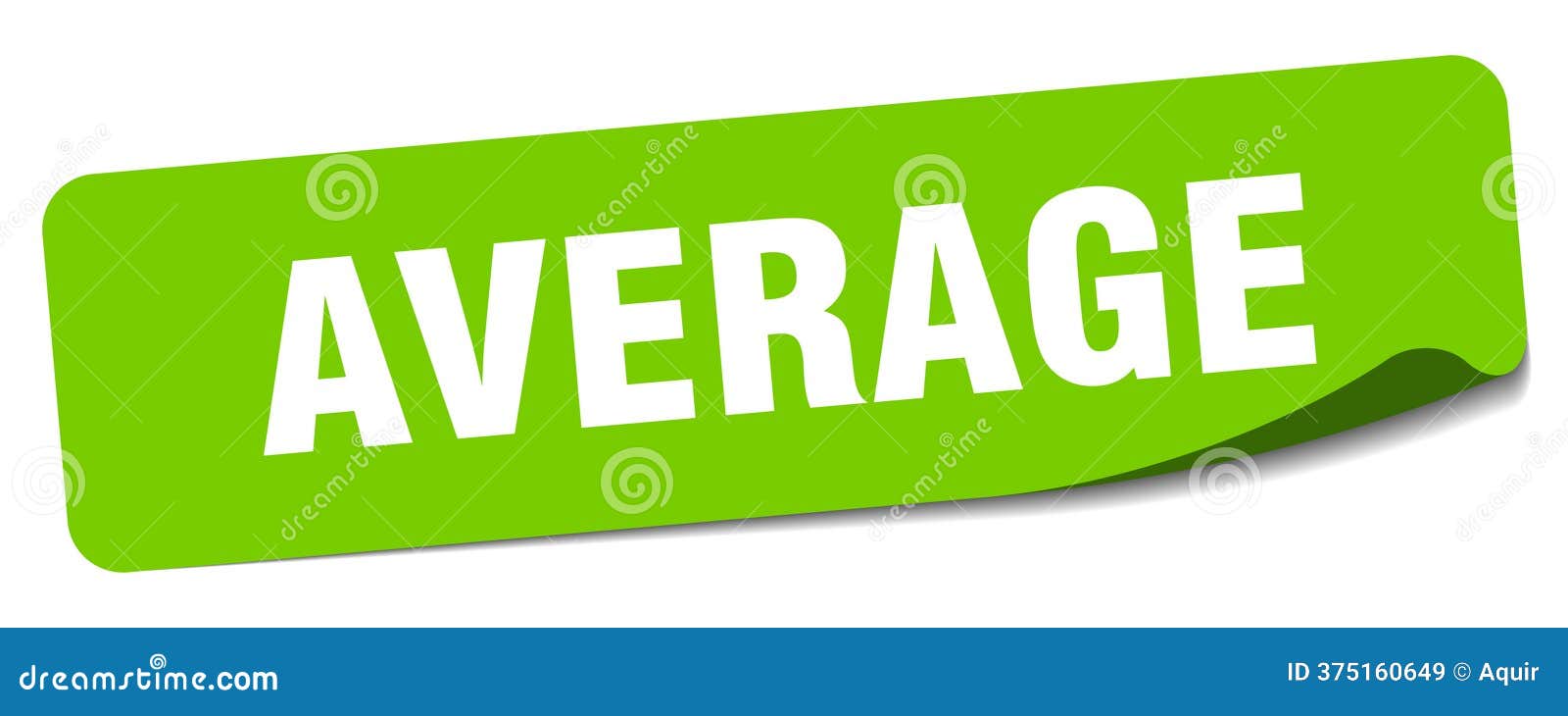 Average Sticker. Average Sign On Transparent Background Cartoon Vector ...