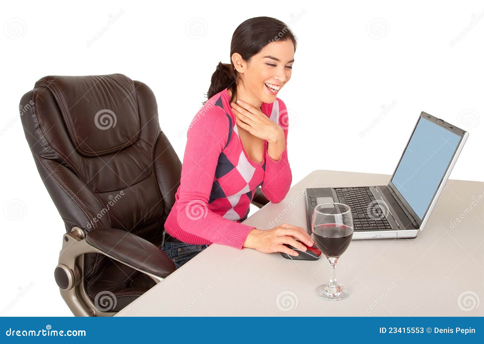 Avere Divertimento Chiacchierare E Texting Immagine Stock - Immagine di ...