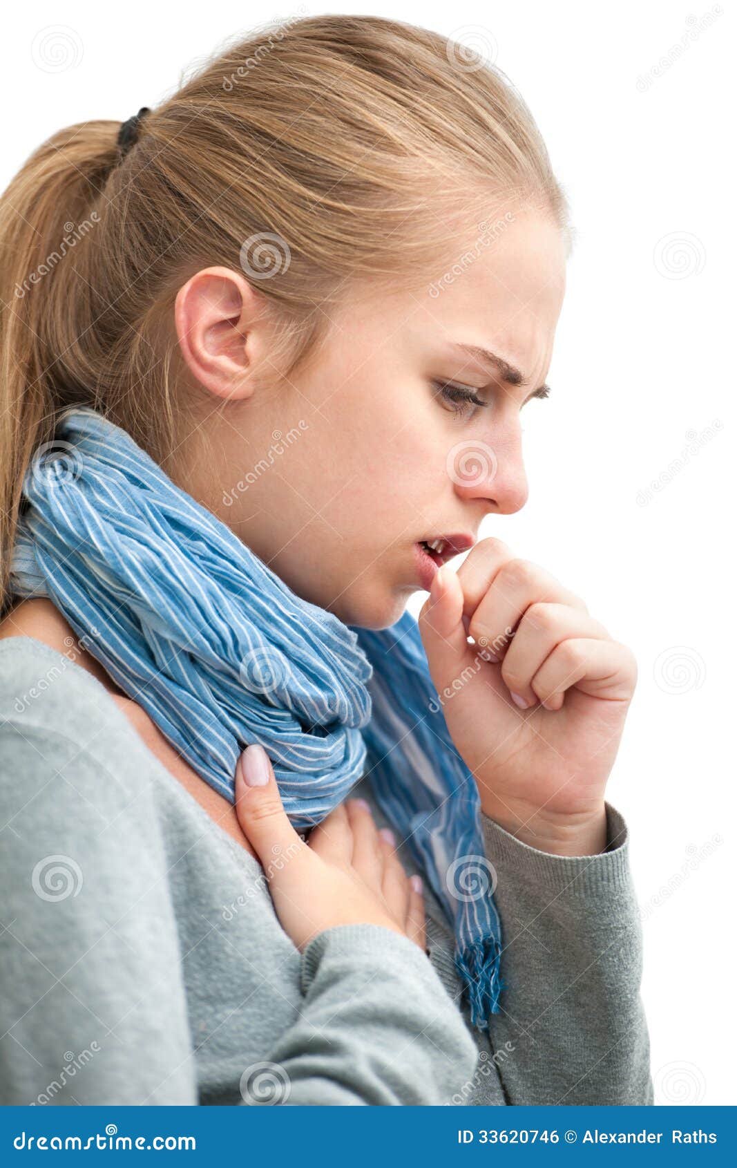 Avere Il Raffreddore Della Giovane Donna Fotografia Stock - Immagine di ...