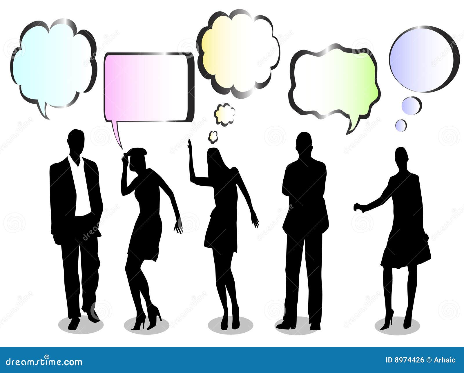 Avere una discussione illustrazione di stock. Illustrazione di ...