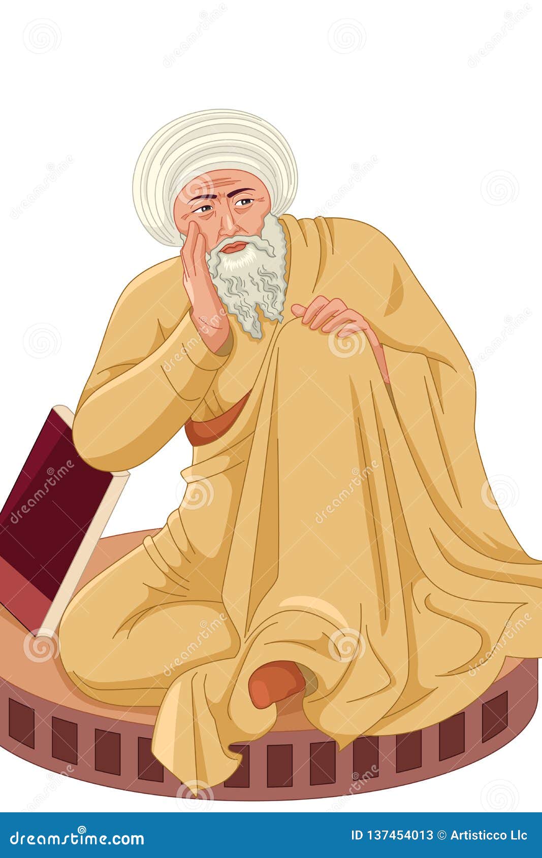 Averroes Muslim Philosopher Illustration Stock Vector - Illustration of ...
