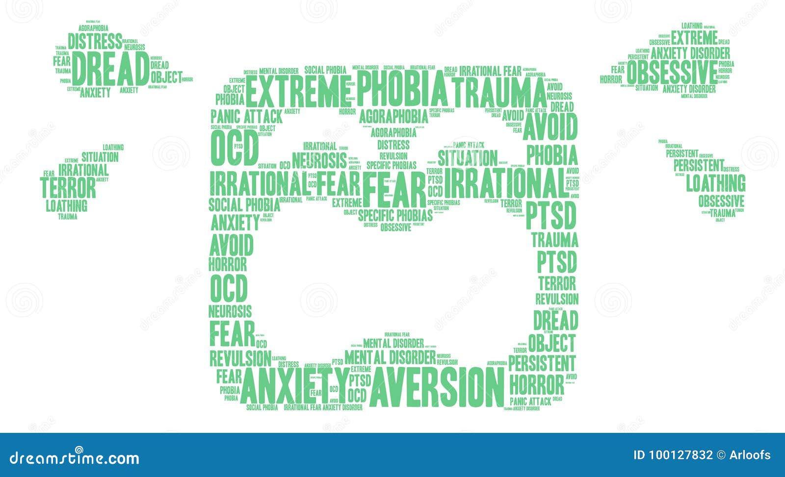 Aversion Word Cloud Vector Illustration | CartoonDealer.com #100126752