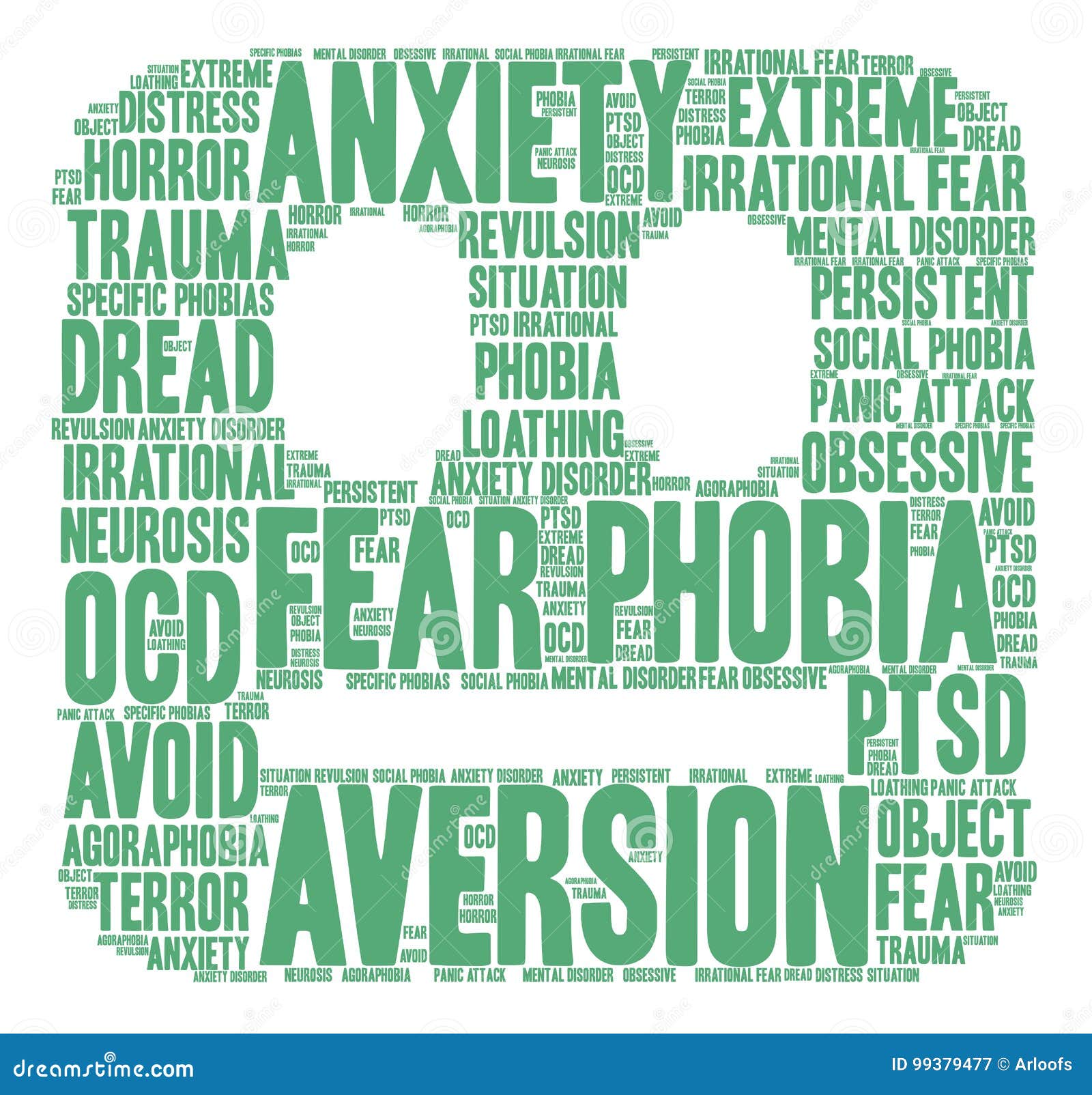 Aversion Word Cloud stock vector. Illustration of social - 99379477