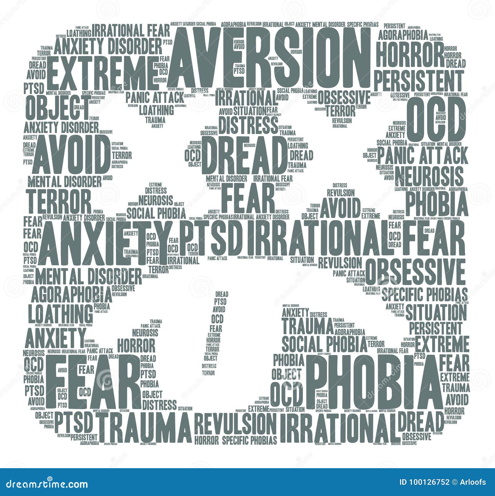 Aversion Word Cloud Vector Illustration | CartoonDealer.com #100126752