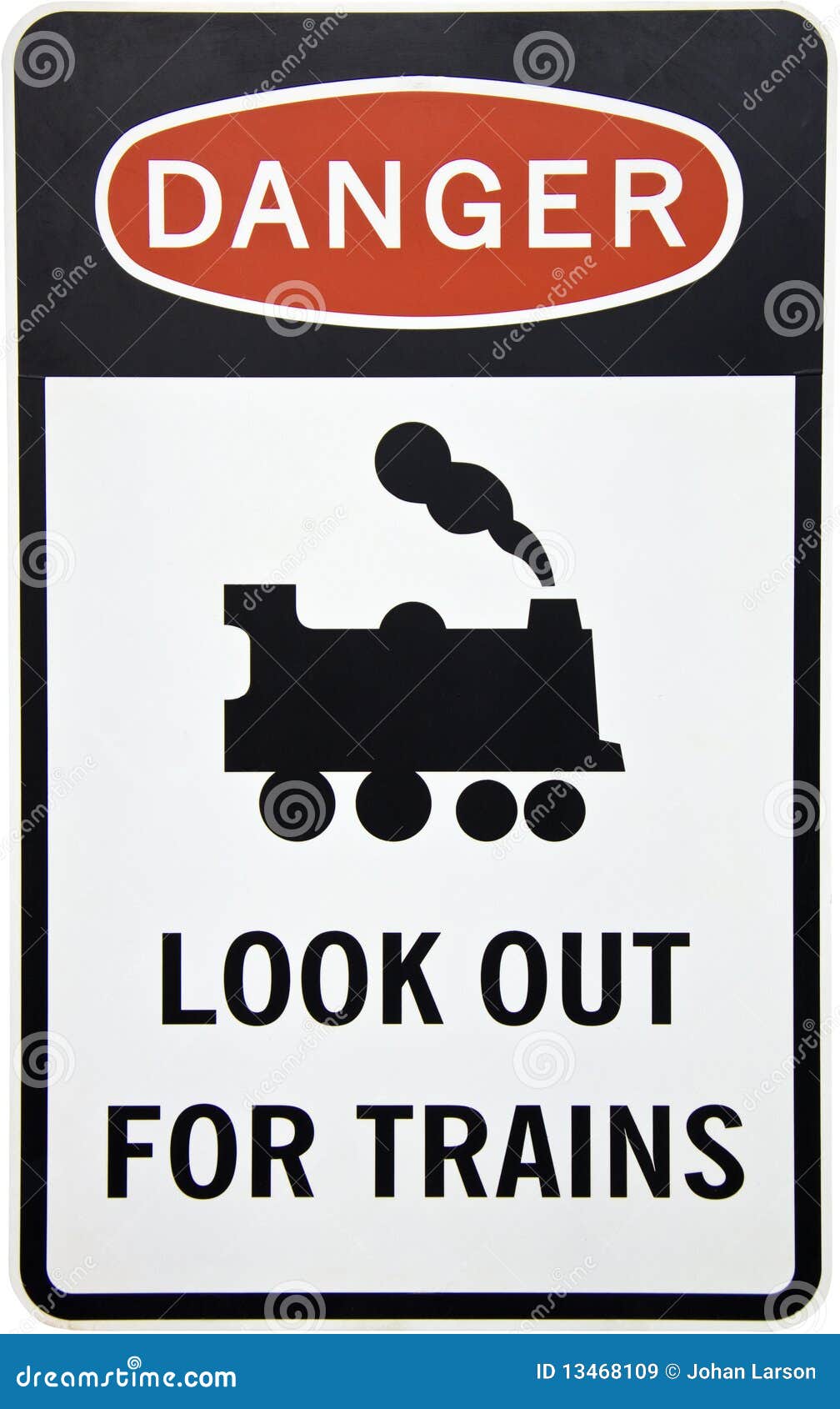 Avertissement Pour Le Signe De Trains Image stock - Image du risque ...