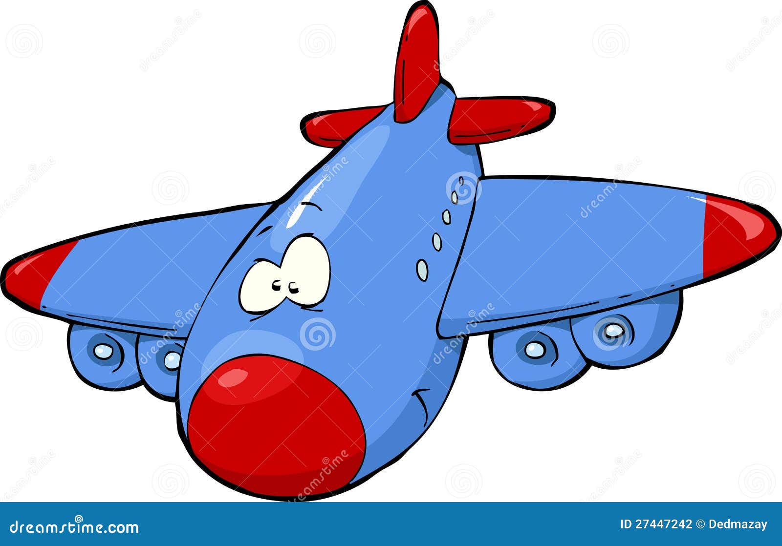 Avião Dos Desenhos Animados Ilustração do Vetor - Ilustração de ...