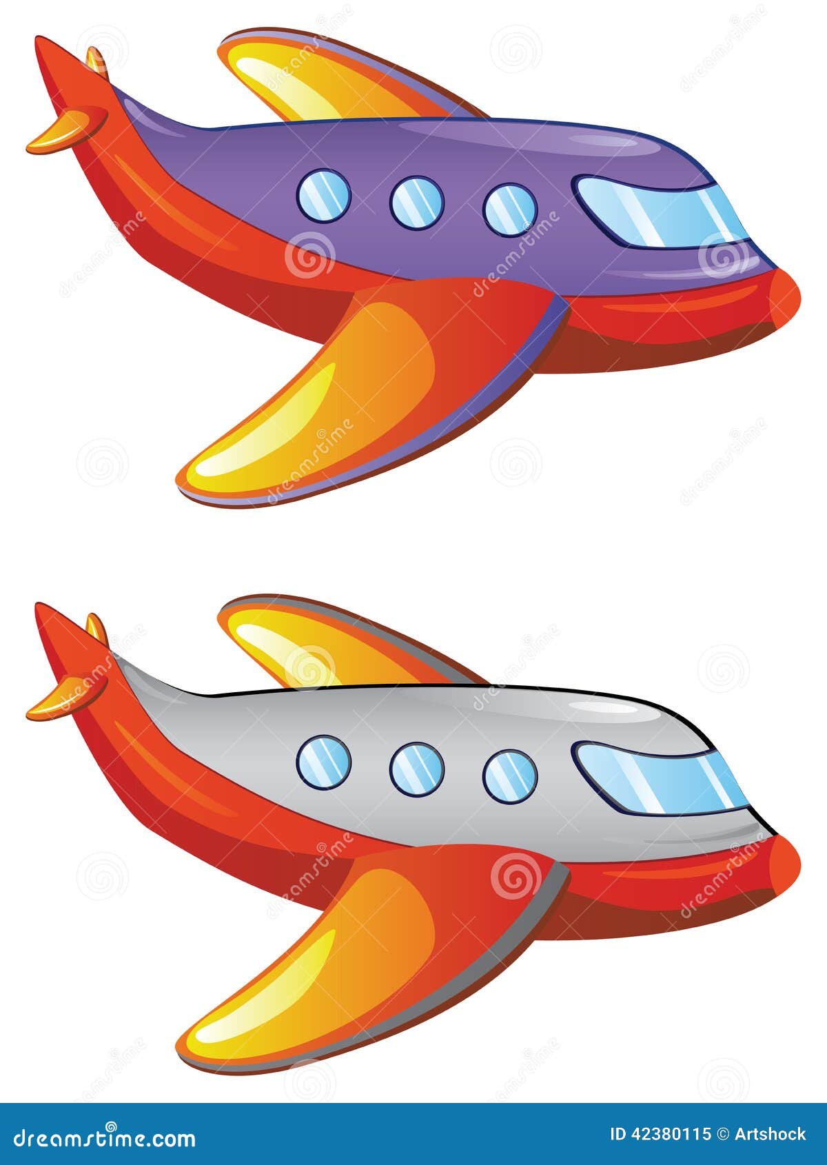 Avião Dos Desenhos Animados Ilustração do Vetor - Ilustração de cartoon ...