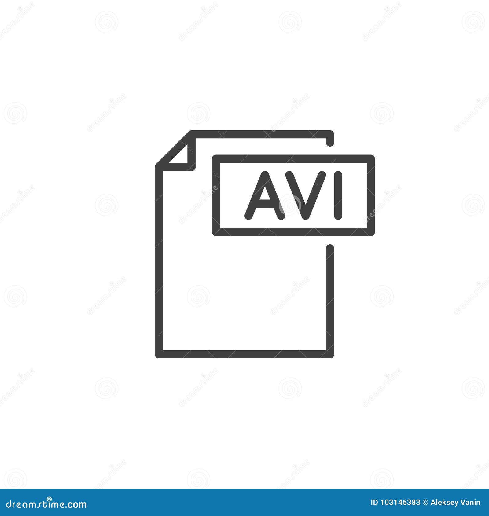 Avi Format Document Line Icon Stock Vector - Illustration of multimedia ... Avi Format Document Line Icon Stock Vector - Illustration of multimedia ...