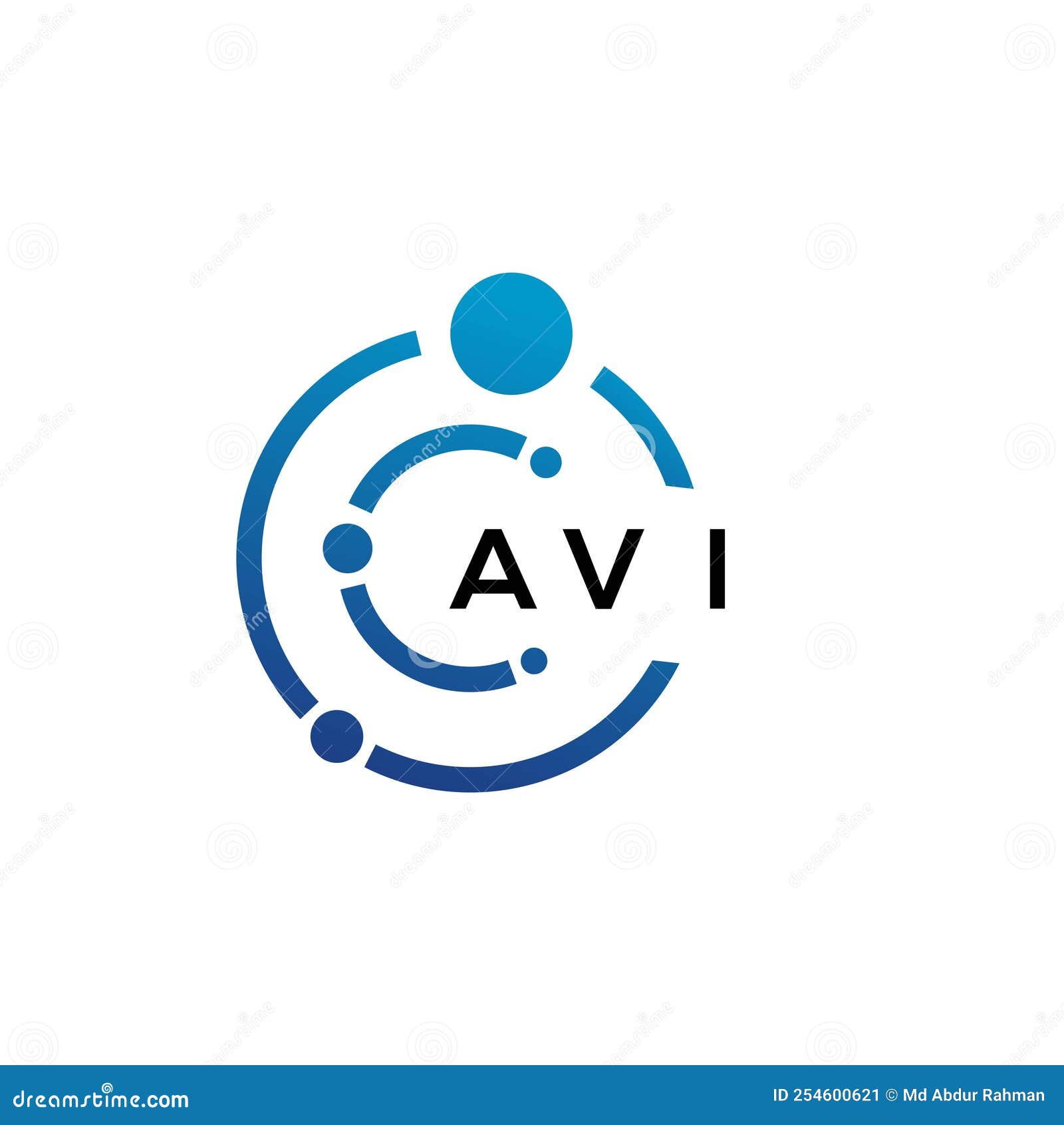 AVI Letter Logo Design On Black Background. AVI Creative Initials ...