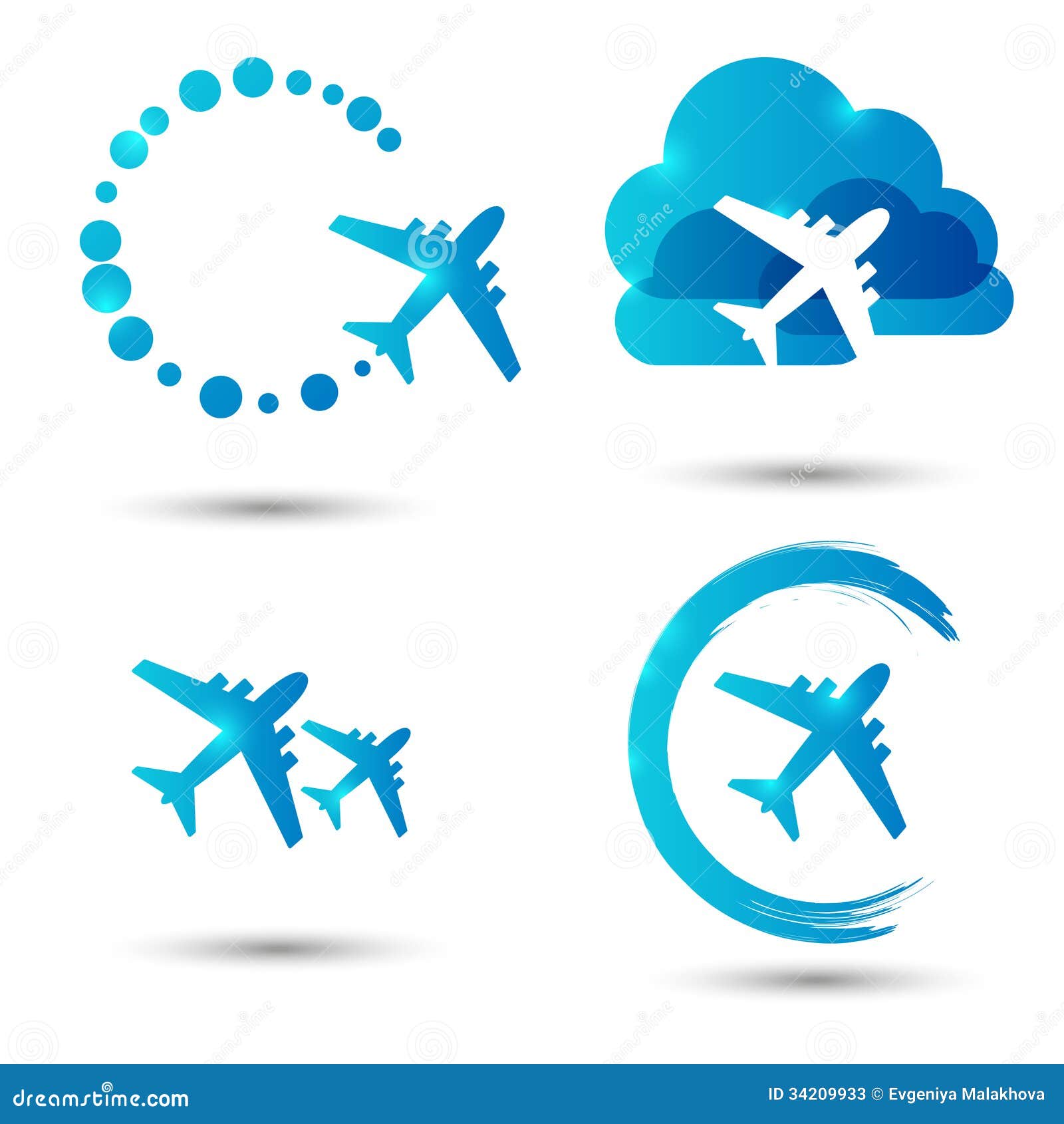 Avia icons stock vector. Illustration of vector, icon - 34209933