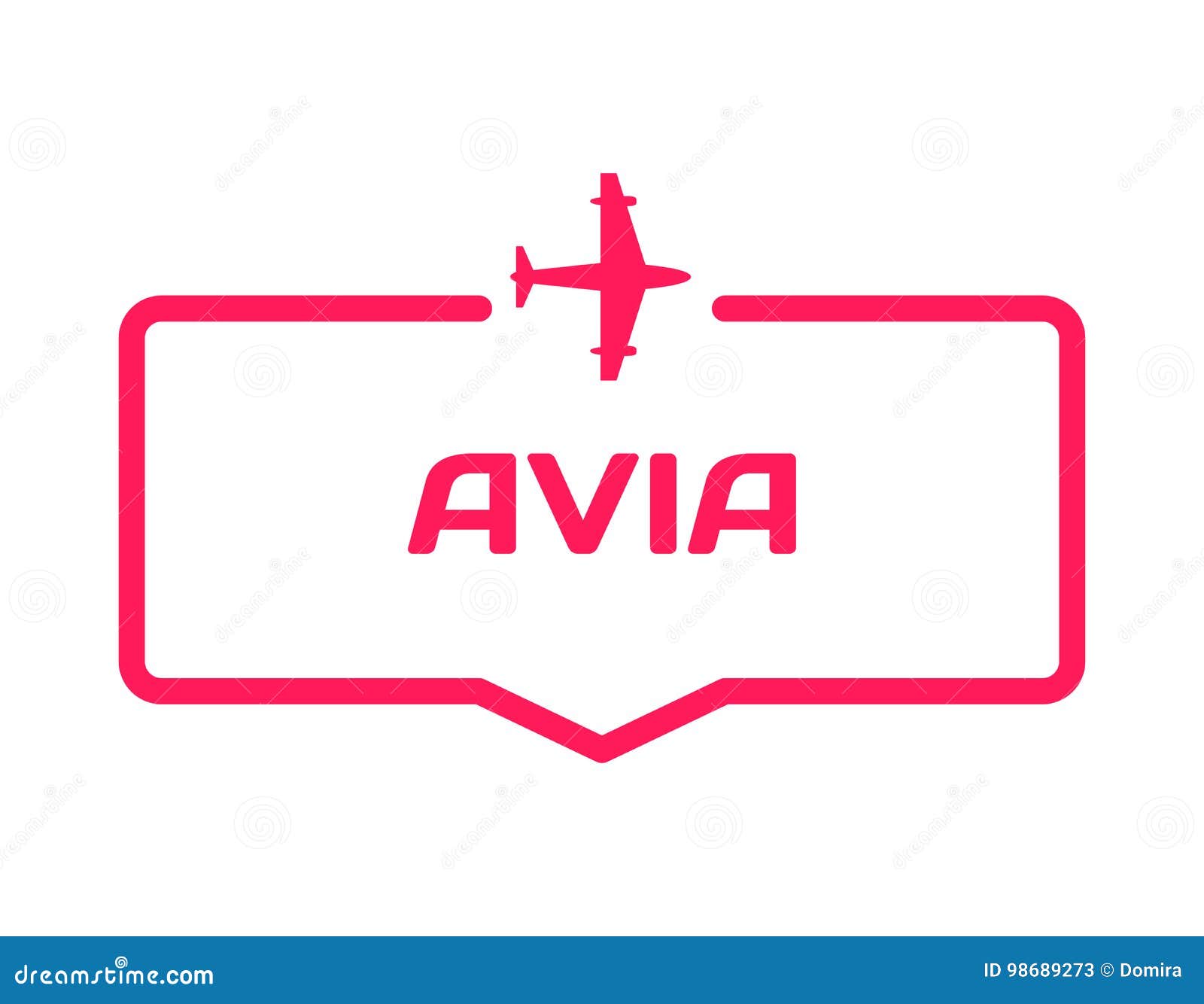 Word Avia Cartoon Vector | CartoonDealer.com #44621011