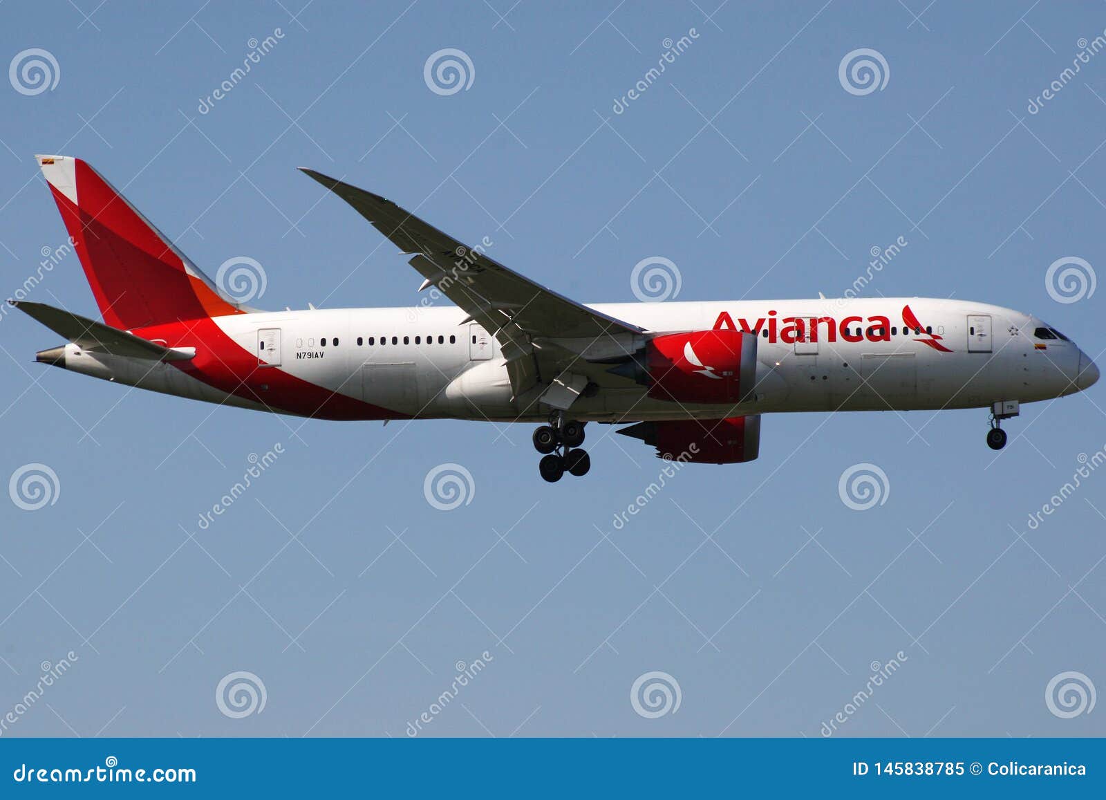 Avianca Plane Flying Up in the Sky Editorial Image - Image of arrival ...