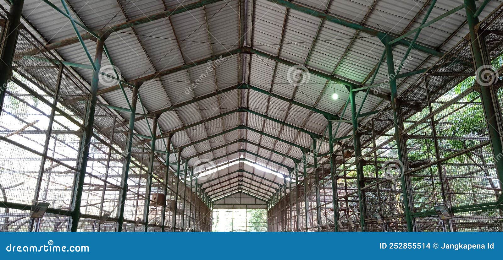 Aviary Roof in the Middle of the Day Stock Photo - Image of aviary ...