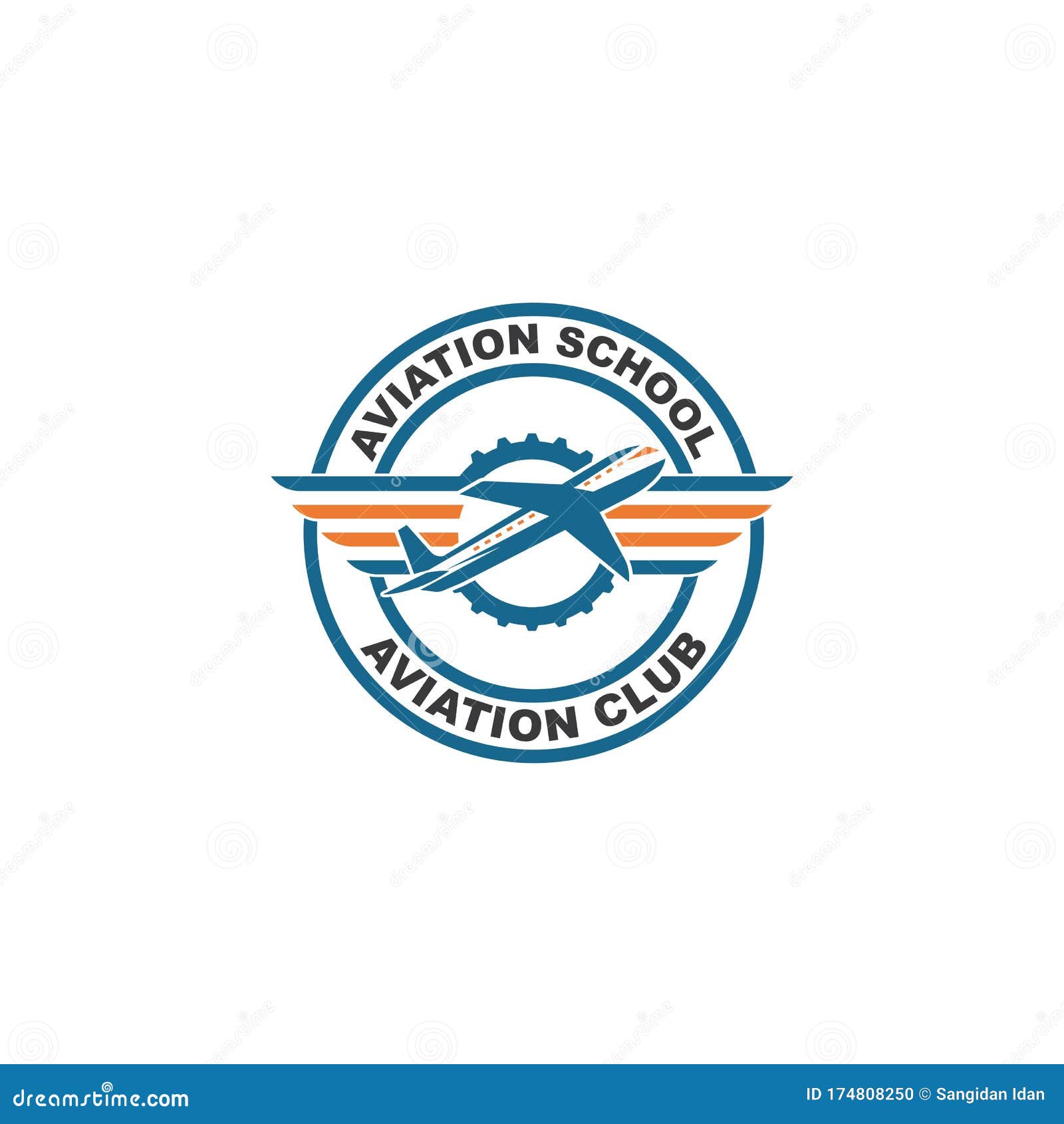 Aviation Academy Vector Illustration Design Stock Vector - Illustration ...