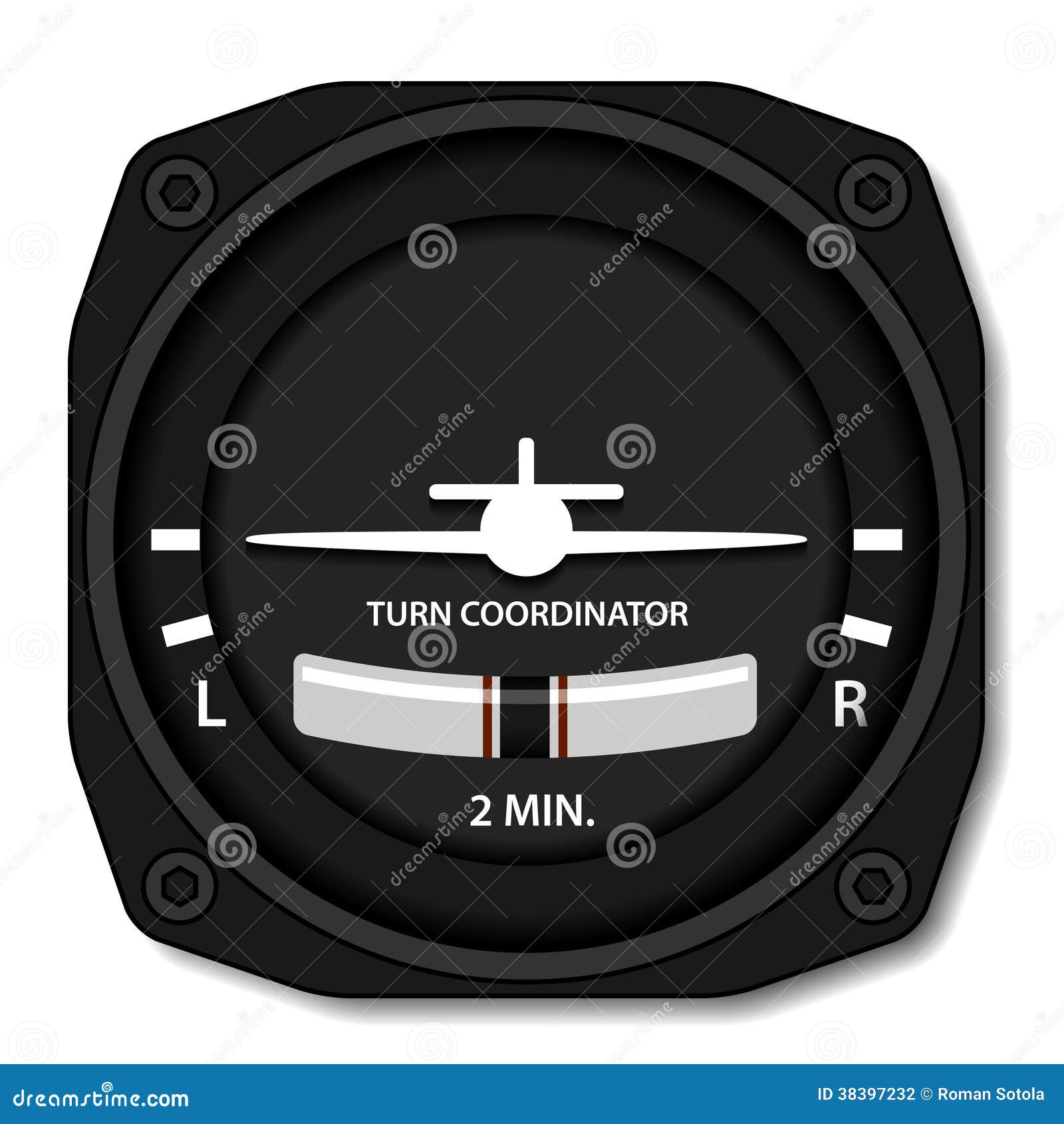 Aviation Airplane Turn Balance Indicator Stock Photography - Image ...