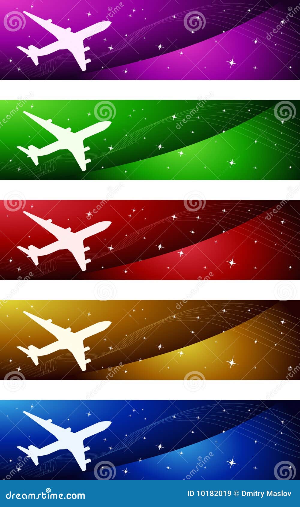Aviation Banners stock vector. Illustration of clip, curve - 10182019