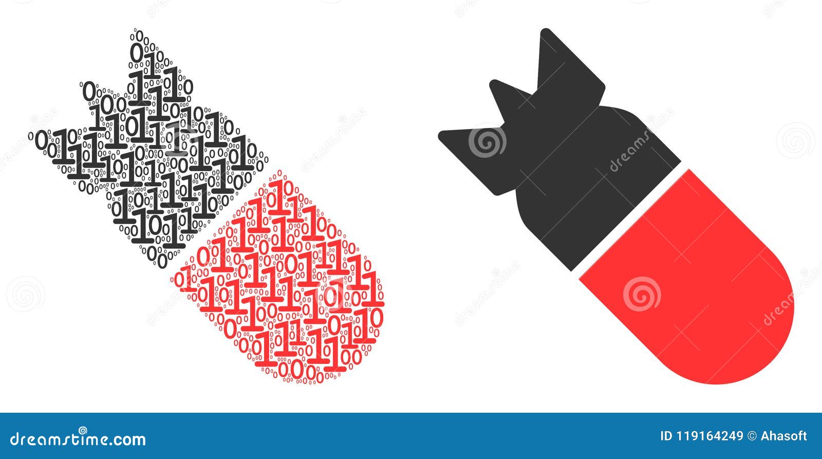 Bomb Collage Of Triangles Vector Illustration | CartoonDealer.com ...