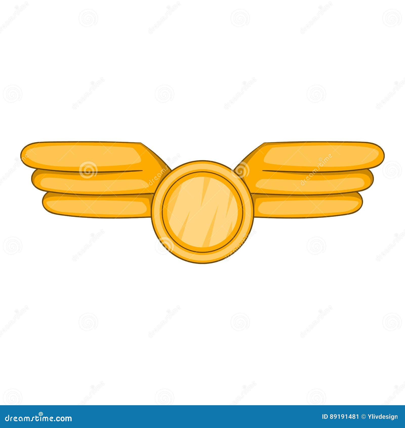 Aviation Emblem Icon, Cartoon Style Stock Vector - Illustration of ...