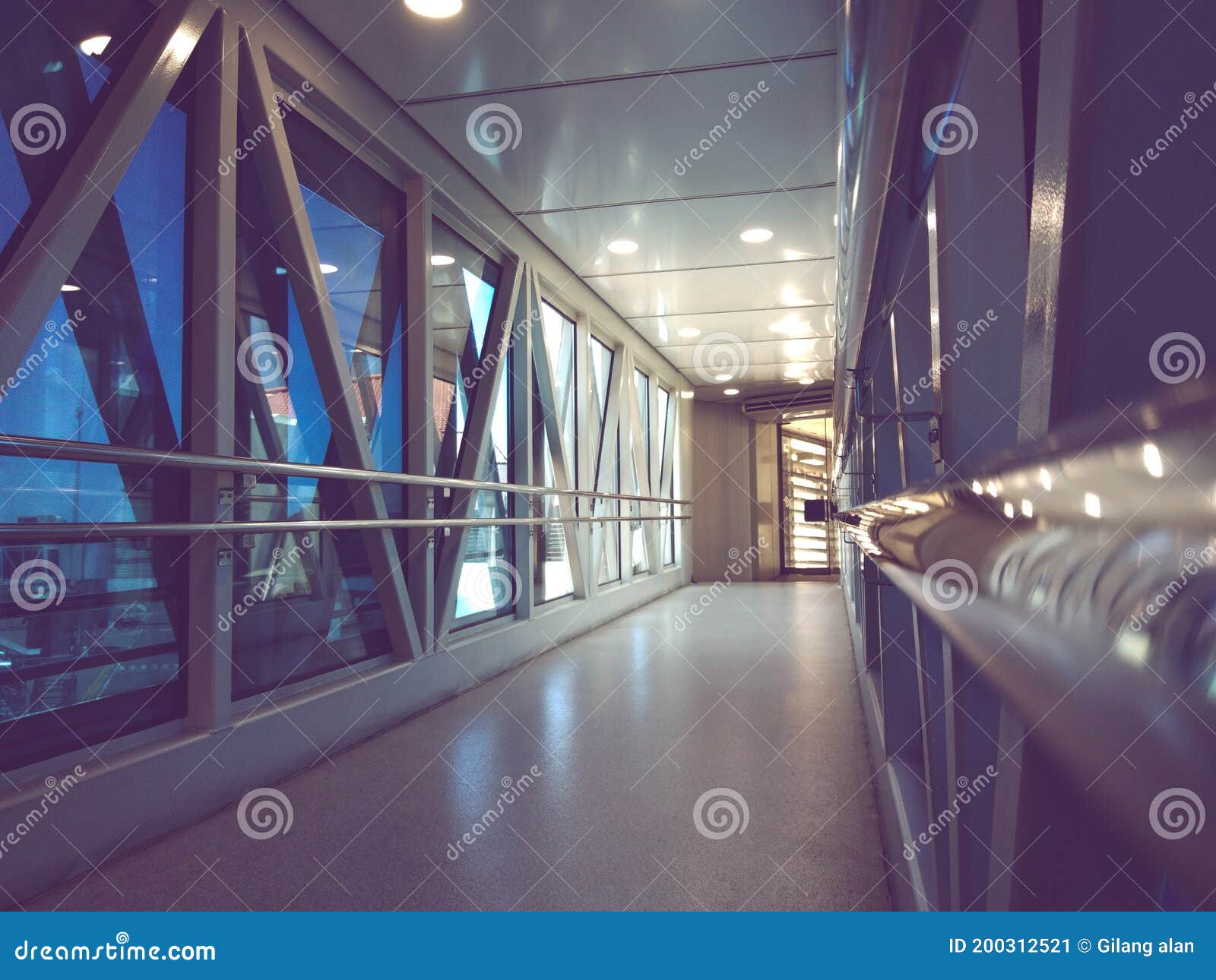 Aviobridge stock image. Image of hallway, aviobridge - 200312521