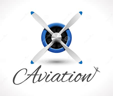 Aviation logo stock illustration. Illustration of concept - 46728638
