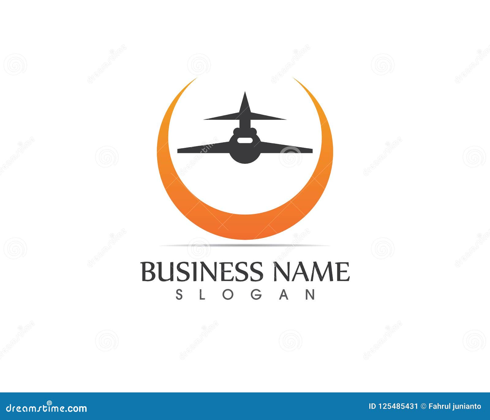 Aviation Logo Design Vector Template Stock Vector - Illustration of ...
