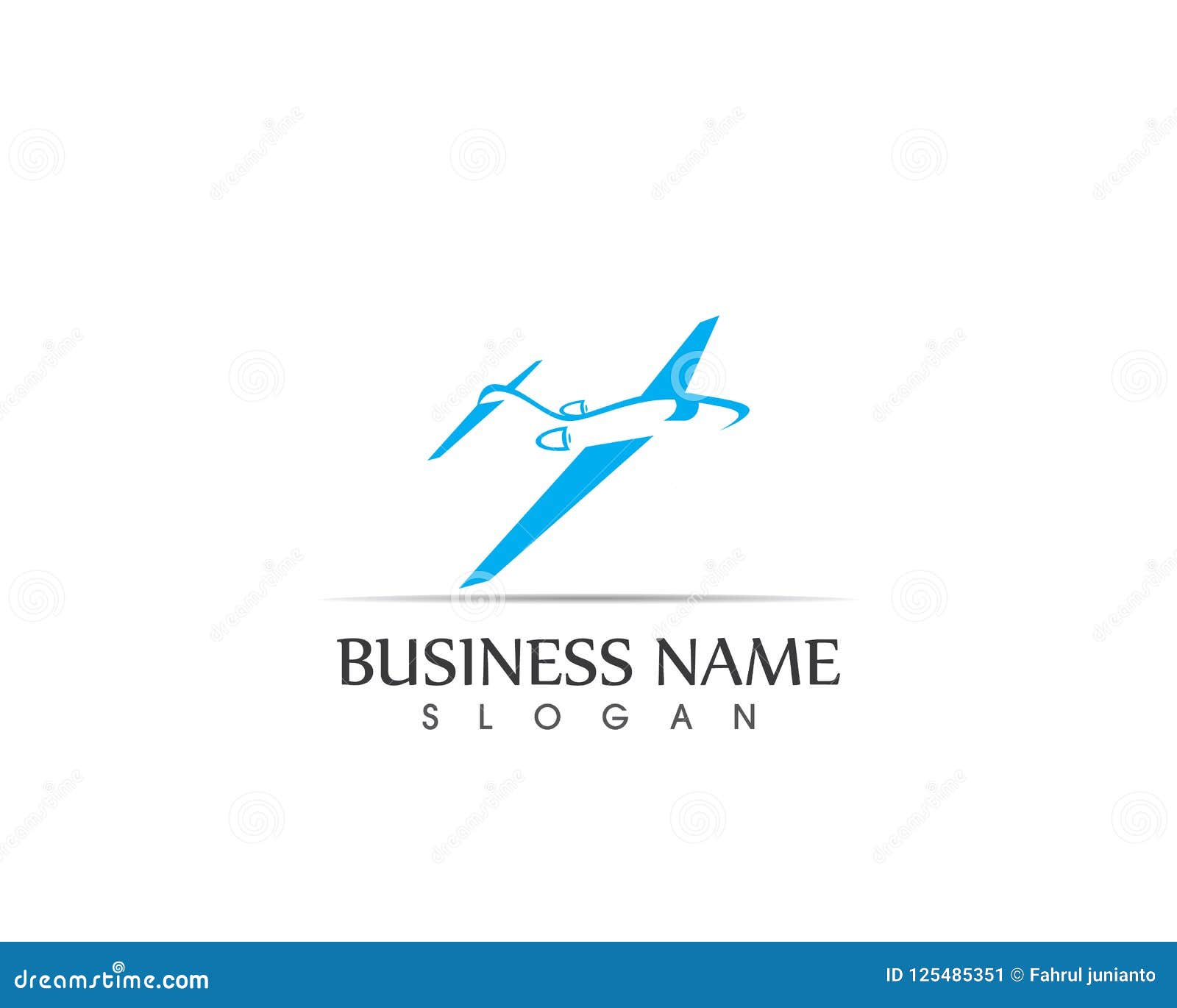 Aviation Logo Design Vector Template Stock Vector - Illustration of ...