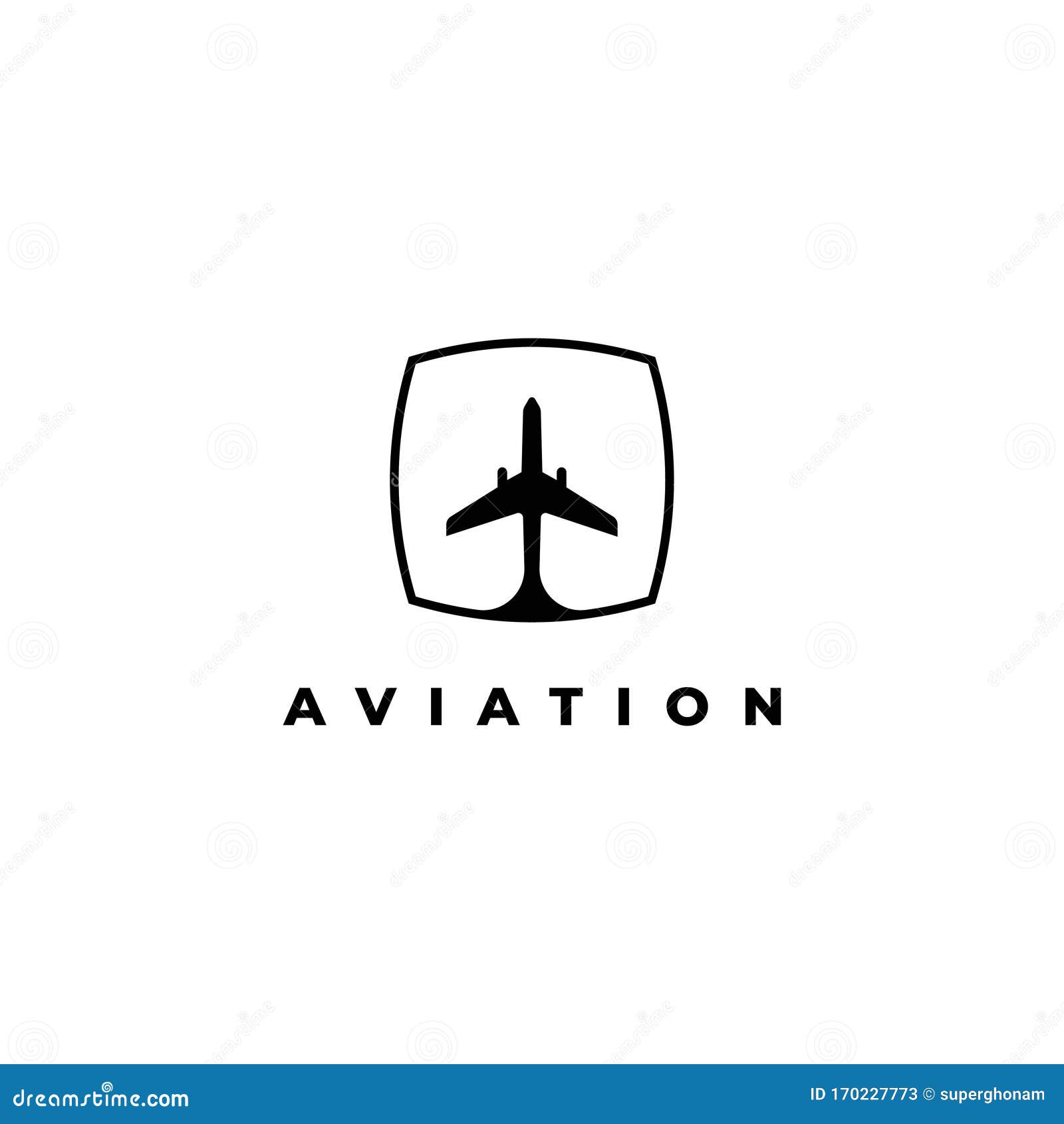 Aviation Logo Design Vector Template Stock Vector - Illustration of ...