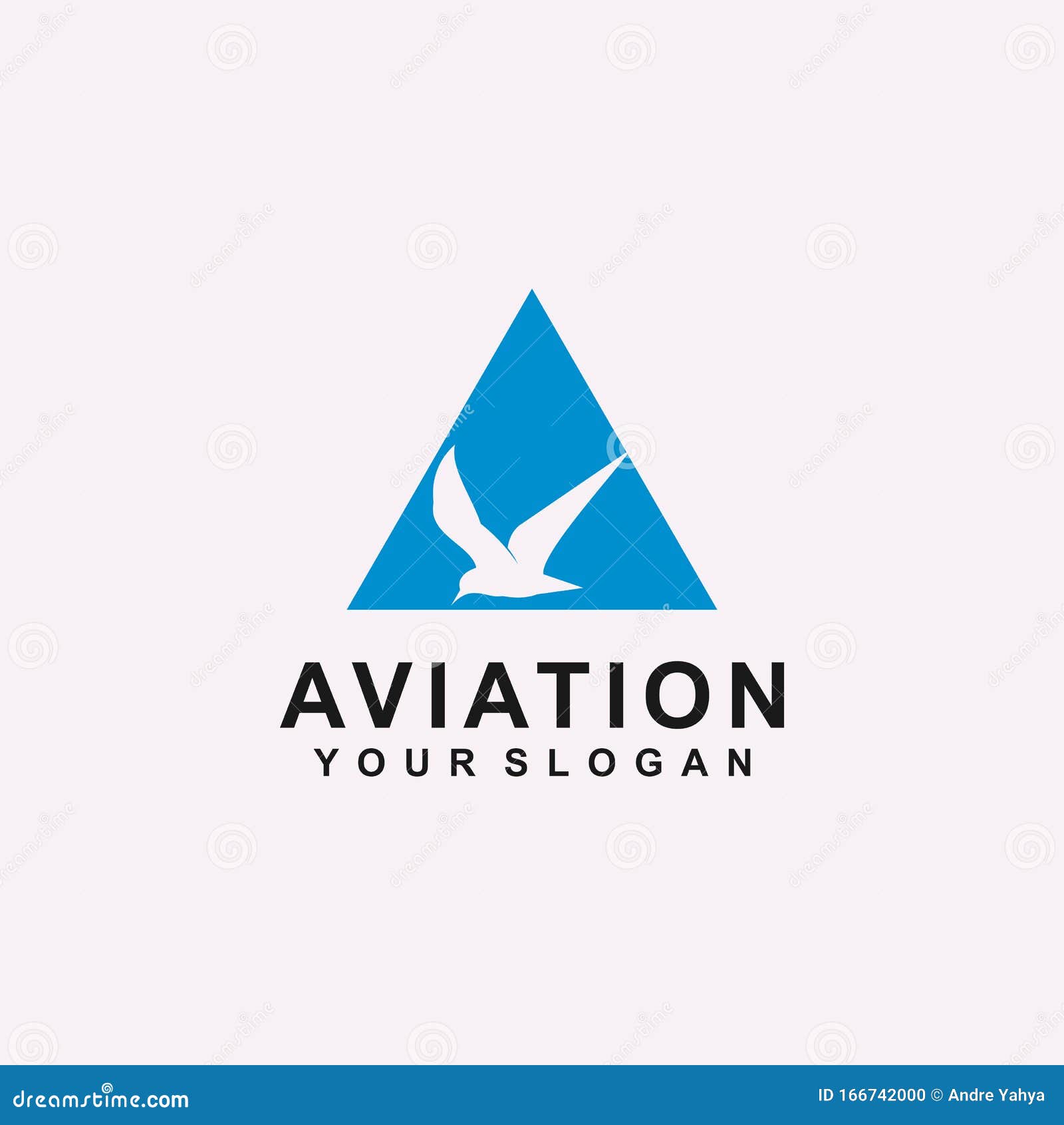 Aviation logo template stock illustration. Illustration of wings ...